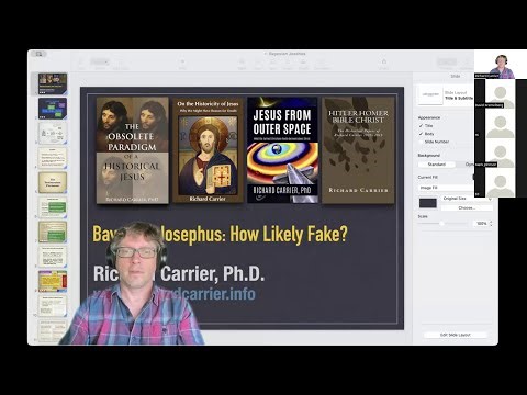 Dr. Richard Carrier's lecture: Bayesian Josephus: How Likely Fake?