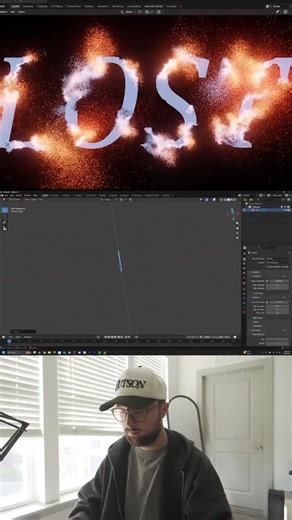 Ducky 3D on Instagram: "Making some particle renders with text in Blender"