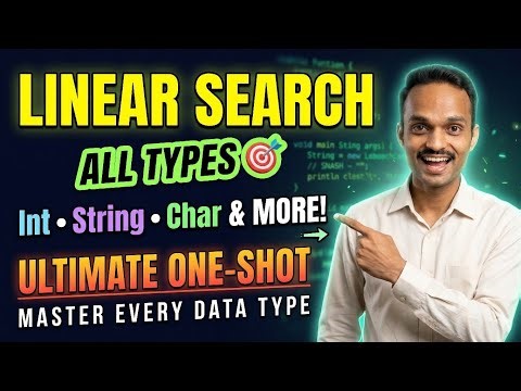 Master LINEAR SEARCH in 1 Shot! 🚀 | Searching Important Q | ICSE Class 10 Java Computer Applications