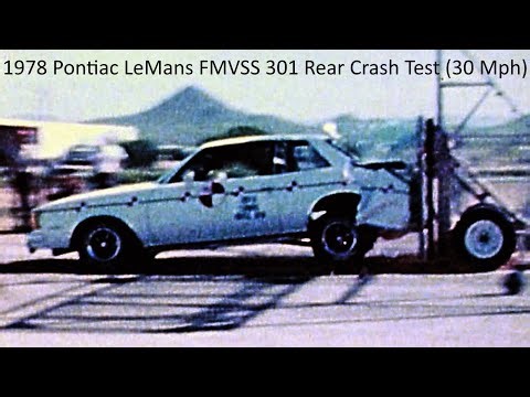 1978-1981 Pontiac LeMans / Grand Am Coupe FMVSS 301 Rear Crash Test (Full Overlap - 30 Mph)
