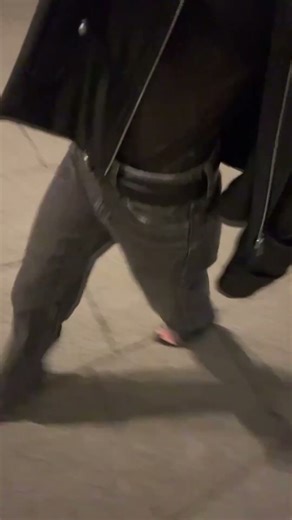 Telma Louise gives sleek edge in a #calvinklein faux leather jacket and 90s denim.