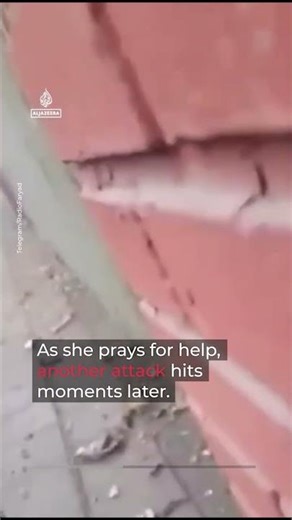 Iranian woman’s video of US-Israel attack ends as bomb hits | #ajshorts