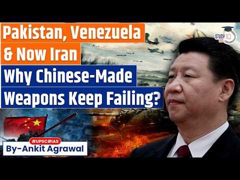 Iran War: Why Chinese-made weapons keep failing? Ankit Agrawal Study IQ