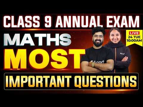 Class 9 | Maths | Most Important Questions | Eduport