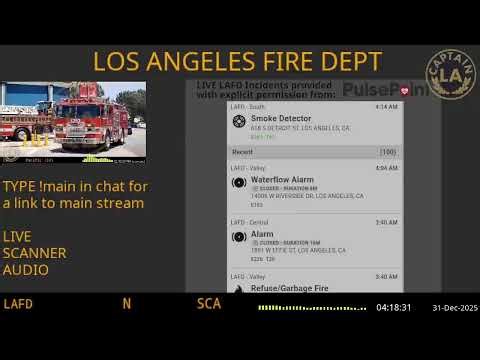 31-Dec-2025 // LAFD Los Angeles Fire Department SCANNER Radio ARCHIVE // FIRE & EMS // LA CAPTAIN