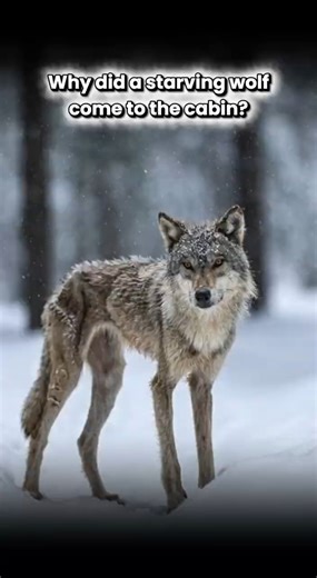 Why Did a Starving Wolf Come to the Cabin… The Ending Is Incredible #wolf #rescue #puppy