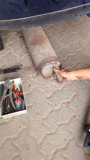 Very Rusty Exhaust😮#exhaust #diy #repair | Marius RBE