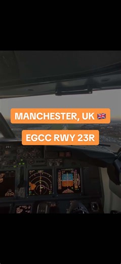 Landing in Manchester UK: EGCC RWY 23R