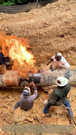 Cutting with Caution: The Controlled Demise of a Gas Pipeline