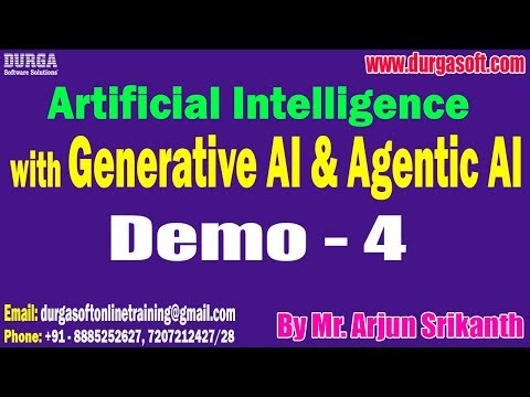 Artificial Intelligence tutorials || Demo - 4 || by Mr. Arjun Srikanth On 26-12-2025 @6PM (IST)