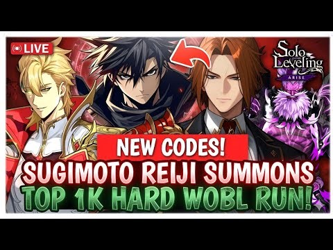 🚨NEW CODES🚨 UPDATE IS HERE! MAX SUGIMOTO REIJI SUMMONS! HARD WOBL 1K RUN - SOLO LEVELING: ARISE