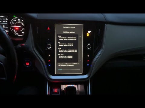 How to update firmware in Infotainment Unit (Multimedia Screen) USA Subaru Outback B16 2020-2022