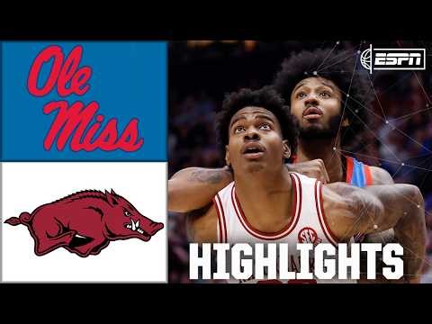 SEC Tournament: Ole Miss Rebels vs. Arkansas Razorbacks | Full Game Highlights | ESPN CBB