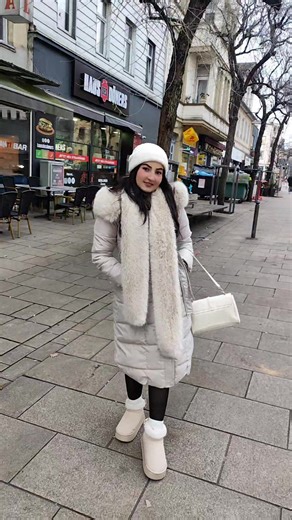 Walking Through Winter Mood in Germany #wintermood #germany #streetwalk #minakhan #pashtosong