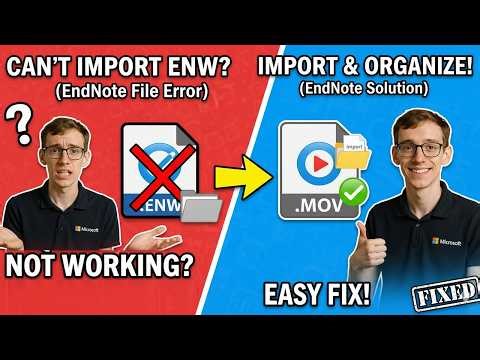 How to Import ENW Files (Clarivate EndNote)