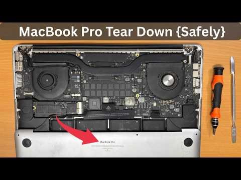 How To Open Apple MacBook Pro Back Cover 💻