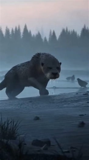 This Lion-Sized Otter Ruled Rivers — Then Vanished Forever #shorts #prehistoric #wildlife