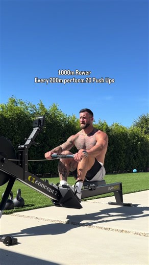 WORKOUT OF THE DAY 💪🏻🔥 This one is a high-intensity strength & conditioning session with a little HYROX-style flavor designed to push your muscular endurance, grit, and engine. Expect your heart rate to climb while your strength gets tested. Want to make it more fun? Grab a partner and grind through it together. Just add 1000m to the row and 2500m to the bike for the finisher. Warm up, stay consistent, and get after it. ⸻ ROWER 1000m total • Every 200m → 20 Push-Ups ⸻ 3 ROUNDS • Kettlebell Sw