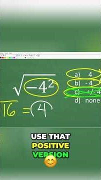 Square Roots Explained! #math #maths #algebra #education