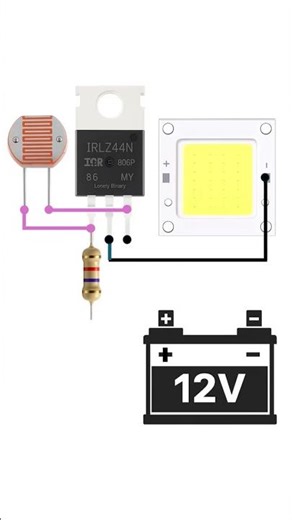 Light Sensor Automatic ON OFF Light Circuit | LDR Based Circuit Design
