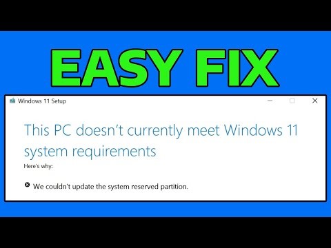 How To Fix We Couldn’t Update System Reserved Partition Error in Windows