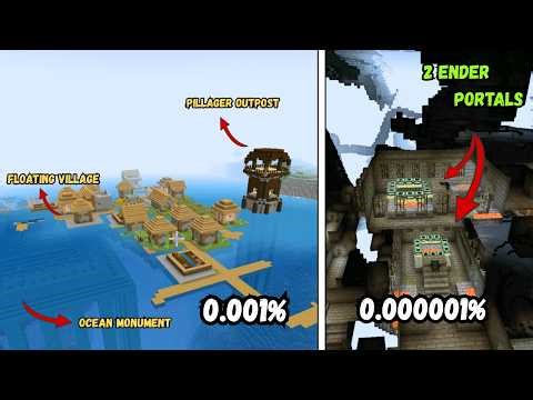 5 RAREST Minecraft Seeds You Won’t Believe 😱