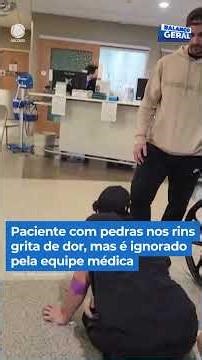 Patient with kidney stones screams in pain, but is ignored by medical staff | #balançogeral #shorts