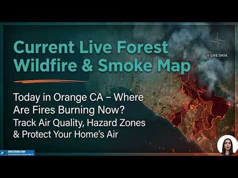 Current Live Forest Wildfire & Smoke Map Today in Orange CA – Where Are Fires Burning Now?