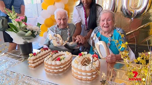 Reaching 100 years old is a remarkable accomplishment, but sharing that same milestone with your lifelong partner by your side is a truly special feat. | 7NEWS Sydney