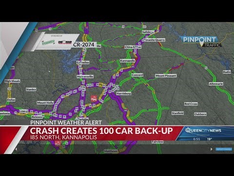 Around 100 vehicles stuck on I-85 amid snowstorm