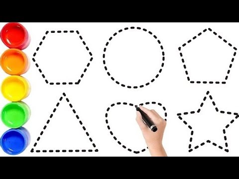 How to Draw 2D Shapes | Easy Drawing for Kids