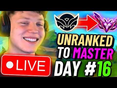 LIVE🔴: UNRANKED to MASTER speed-run (DAY 16)