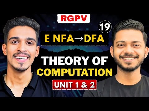 Lec 19 | Epsilon NFA to DFA Conversion | Theory of Compuation | RGPV Btech 3rd Year