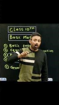 Class 10 Maths Basics 🔥 | 5 Topics You MUST Know 😱 (Full Playlist in Description) #maths