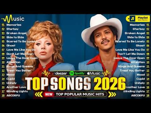 Spotify 🍎 Top Hits 2026 🍋 Bruno Mars, Billie Eilish, Dua Lipa, The Weeknd, Ed Sheeran, Adele