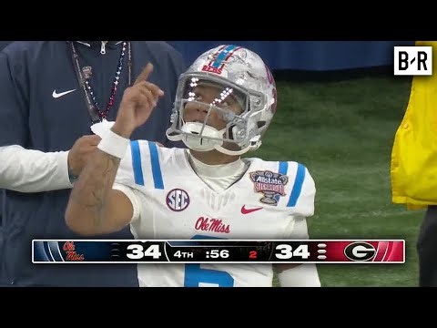 Georgia vs. Ole Miss - Wild 4th Quarter Ending | College Football Playoff
