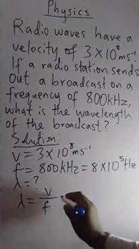 How to Calculate the Wavelength of Waves (Physics). #physics #waves #trending #viral #foryou