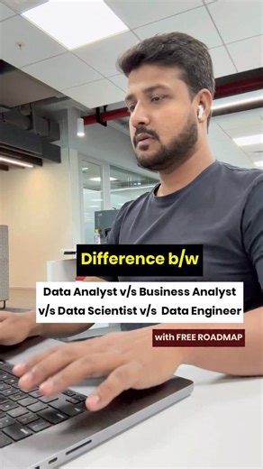 Data Science & Analytics – 7 Yrs • Top Global Data Mentor 0.1% on Instagram: "📊 Data Analyst → explains what happened 🧭 Business Analyst → defines what problem to solve 🧠 Data Scientist → predicts what will happen 🏗️ Data Engineer → builds how data flows Same industry. Completely different daily work. Choose the role that matches how you think, not what’s trending. #DataCareers #AnalyticsJobs #TechCareers #DataAnalytics #CareerGuidance"