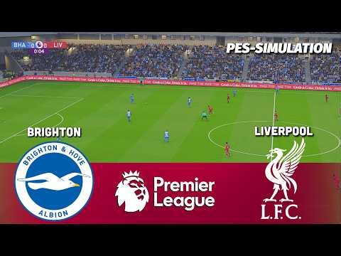 Brighton vs Liverpool | Premier League 2025 | PES 21 Simulation