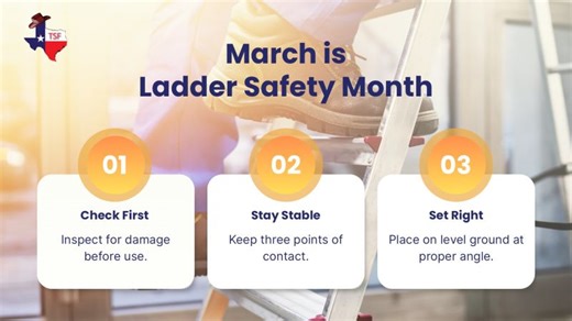 Ladder Safety Tips for Industrial Settings | Texas Safety Foundation, Inc. posted on the topic | LinkedIn