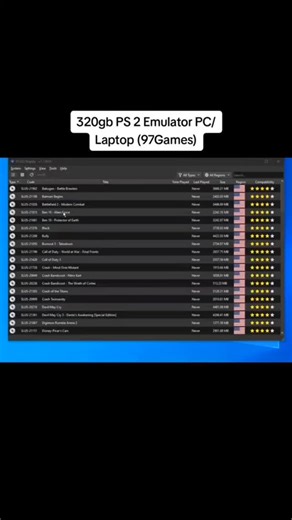 NostalGaming on Instagram: "Ps2 emulator using HDD, click profile to details! #games #pcgames #emulator #ps2 #ps2games"
