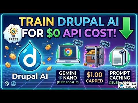 Teaching Drupal AI without burning through API budgets.