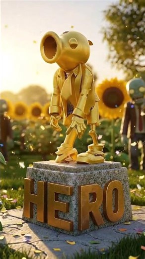 Aliens Invade Plants vs Zombies World — Peashooter Zombie Hybrid Is Born! #pvz #shorts