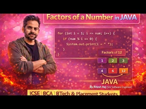 Java Program to Find Factors of a Number