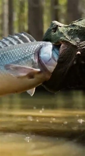 Alligator Snapping Turtle vs Large Fish 🐢⚡🐟 Round 2 Who Wins 30122025 B4C92