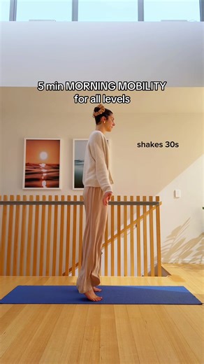 Feel-good morning mobility to release tight muscles and improve posture ☀️#morningroutine