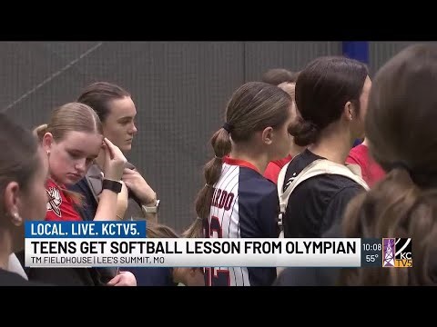 Teens get softball lesson from Olympian in Lee's Summit
