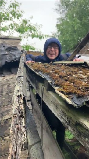 Person Falls Through Rotten Wooden Roof