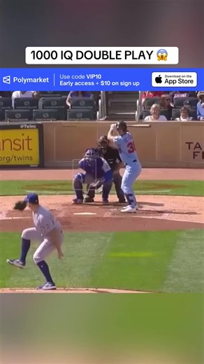 Analysis of a Stunning Double Play in Baseball
