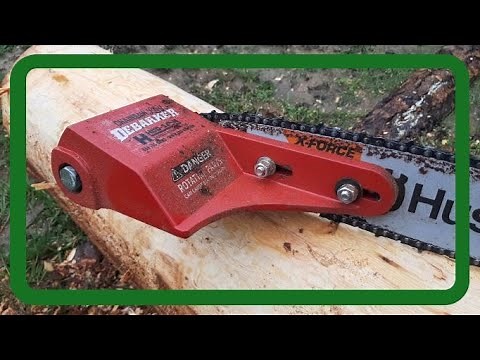 Hud-Son Chainsaw Log Debarker- setting up